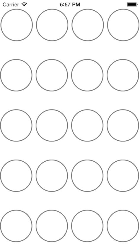 Ios Draw Grid Of Circles Stack Overflow