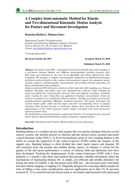 Pdf A Complex Semi Automatic Method For Kinetic And Two Dimensional