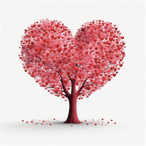 Premium Photo Love Shape Tree