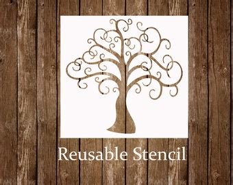 Tree Of Life Stencil Reusable Tree Stencil Art Stencil DIY Craft Stencil Large Tree Stencil