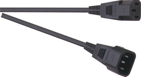 Eagle 3 Pin Iec Line Plug To Iec Line Socket Extension Lead 10a 3 5m