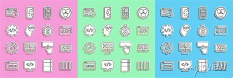 Set Line Color Palette Guide Ui Ux Design Front End Development