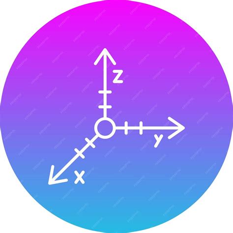 Premium Vector Coordinate Axis Icon