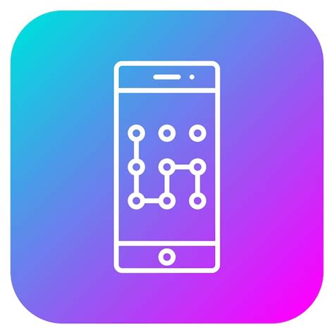 Premium Vector Mobile Pattern Lock Vector Icon Can Be Used For