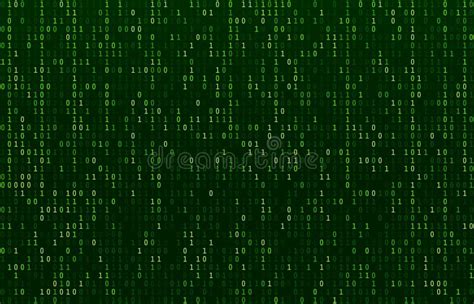 Matrix Code Stream Green Data Codes Screen Binary Numbers Flow And