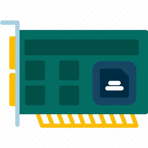 Graphics Card Computer Hardware Pc Electronic Icon Download On Iconfinder