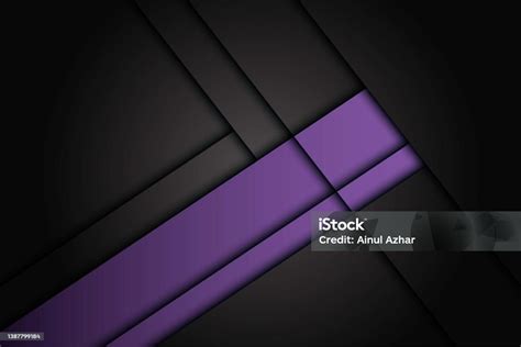 다크 그레이 메탈릭 디자인의 추상보라색이 현대의 미래지향적배경에 겹칩니다 Eps10 벡터 강철에 대한 스톡 벡터 아트 및 기타 이미지 강철 개념 검은색 Istock