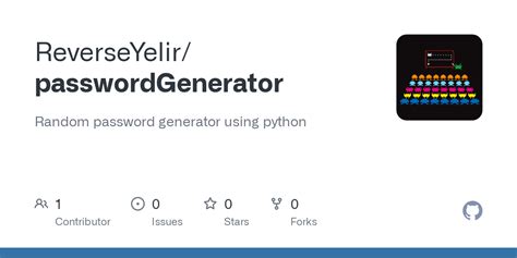 Github Reverseyelir Passwordgenerator Random Password Generator Using Python
