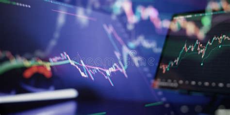 Dynamic Visualization Of Financial Data With A Candlestick Chart Of The Stock Market And Bright