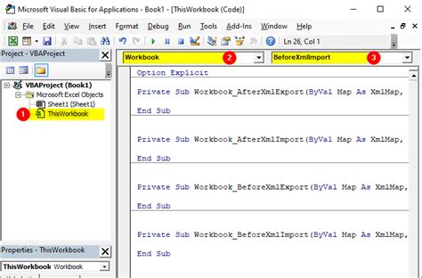 Xml Import And Export Events In Excel