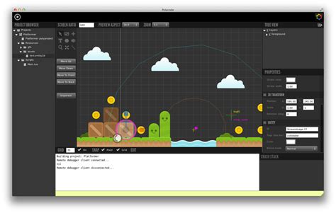 Heres A Platformer Game Level Being Edited In The Polycode Framework News And Updates