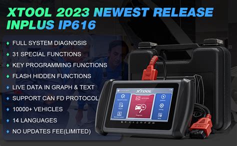 XTOOL InPlus IP616 Automotive Diagnostic Scan Tool