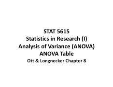 Comparing MSB And MSE In ANOVA Understanding Variability And Course Hero