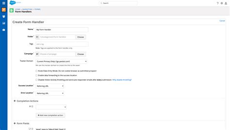 How To Use Pardot Form Handlers