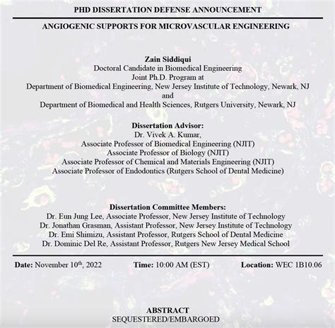Vivek Kumar On Linkedin Njit Wec Vascular Tissueengineering