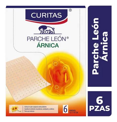 Parche Térmico Curitas León Árnica Efecto Térmico Medio 6pza Curitas