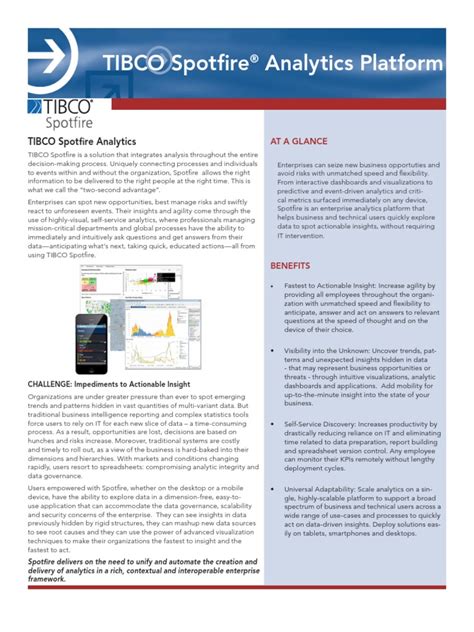 Spotfire Platform Overview Pdf Analytics Oracle Database