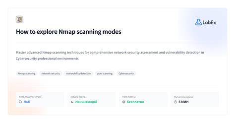 Режимы сканирования Nmap руководство для специалистов по