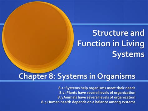 Ppt Structure And Function In Living Systems Powerpoint Presentation