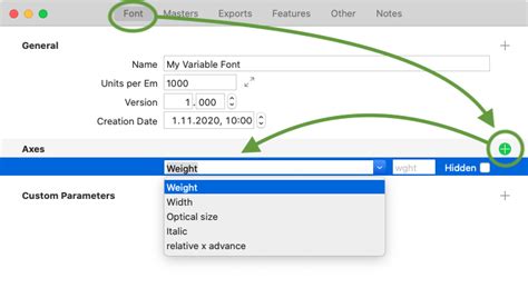 Creating A Variable Font Glyphs