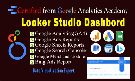 Create google data studio and looker studio custom dashboards by Ahsan_habib90 | Fiverr