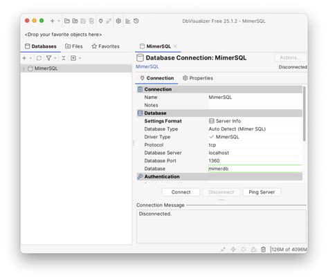 Mimer Sql And Dbvisualizer Using Jdbc On Macos Mimer Developer