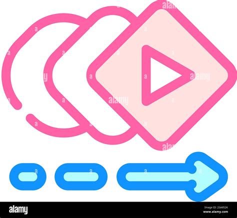 Ui Animation Ux Ui Design Color Icon Vector Ui Animation Ux Ui Design Sign Isolated Symbol