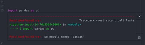 Hydrogen Package Unable To Import Pandas Showing Modulenotfounderror · Issue 2124 · Nteract