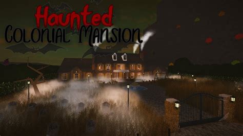 Haunted Colonial Mansion House Build W Tour And Backstory Roblox