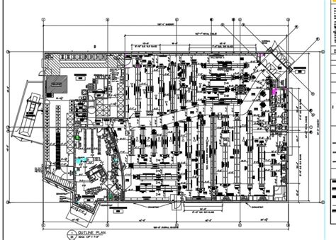 Store Single Story Building Plan Detail 2d View Cad Structural Block Autocad File