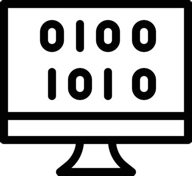 Coding Monitor White Programming Vector Monitor White Programming