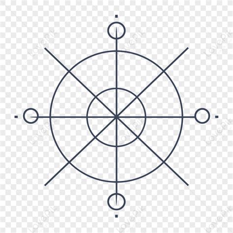 The Outline Of The Compass Vector Illustrationisolatedhandcraft Png