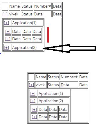 Html Table Row Exapnd Collapse Jquery Stack Overflow