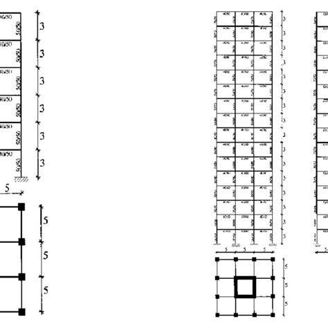 Examples Of Reinforced Concrete Moment Resisting Frame Left And Dual Download Scientific