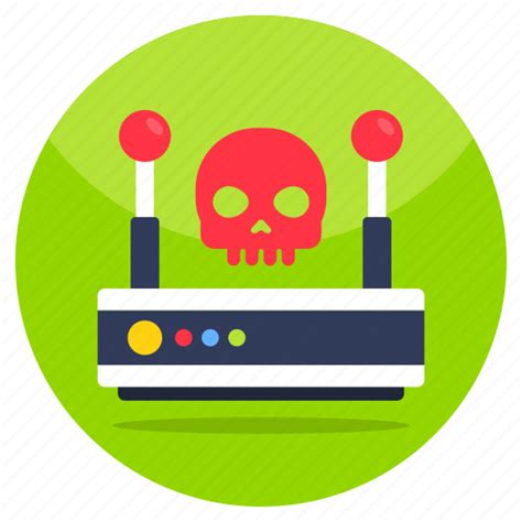 Wifi Hacking Cybercrime Cyber Attack Internet Hacking Router Hacking Icon Download On