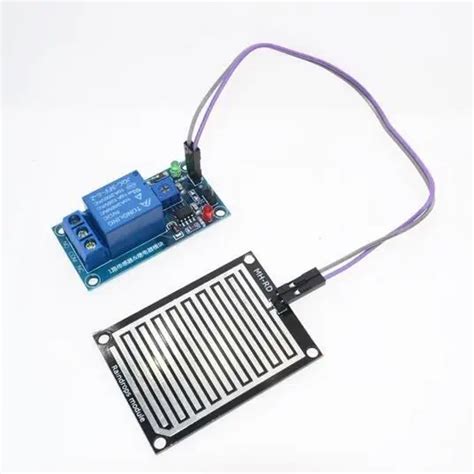 5V Raindrops Controller Module With Relay Rain Sensor Module Foliar Moisture Anhydrous Switch In