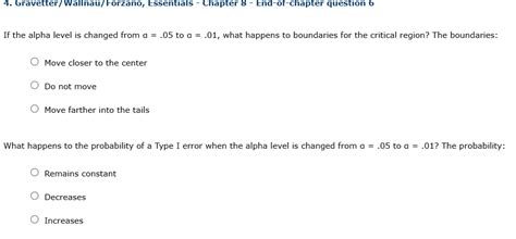 Solved 4 ﻿gravetter Wallnau Forzano ﻿essentials ﻿chapter