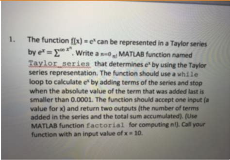 Solved 1 The Function Flx E Can Be Represented In A