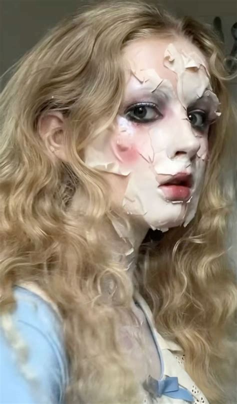 Marllii5 Ig Cracked Doll Skin Makeup Doll Halloween Makeup Cracked