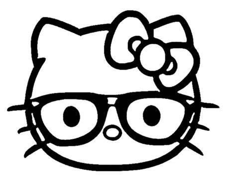 Dopasticker Kitty Nerd Sticker Laptop Sticker Window Sticker Phone Decal Water Bottle Stickers