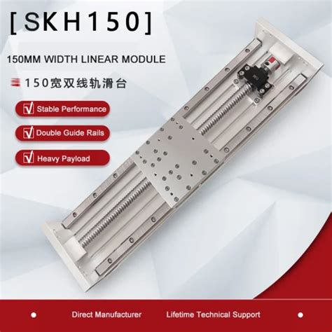 1000mm Stroke Sbr150mm Wide High Precision Heavy Duty Ball Screw Linear Guide Rail Motion For