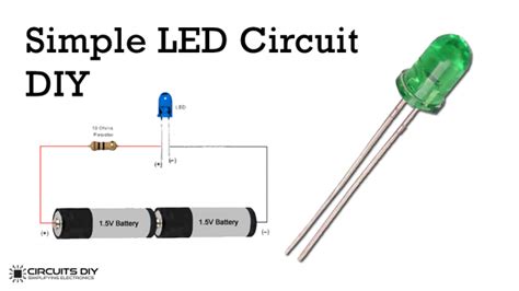 Simple Basic LED Circuit Beginner Electronics Project