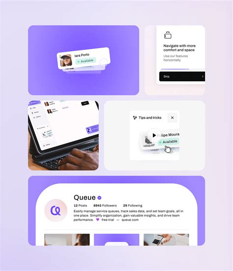 Queue UI UX Design Management System 18 Images Behance