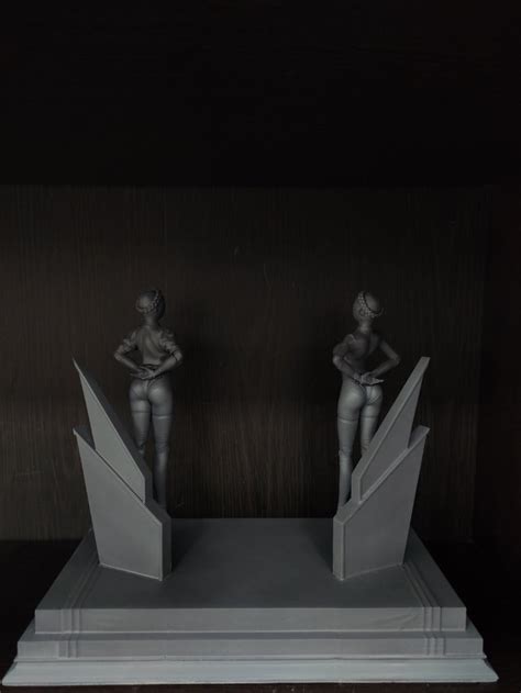 Diorama Ballerina Robot Twins And Cabinet Eleanor Figurine Atomic Hearts