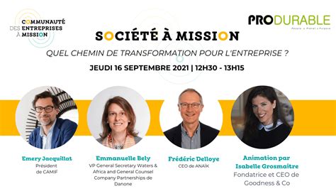 Produrable 2021 X La Communauté Des Entreprises à Mission Communauté Des Entreprises à Mission
