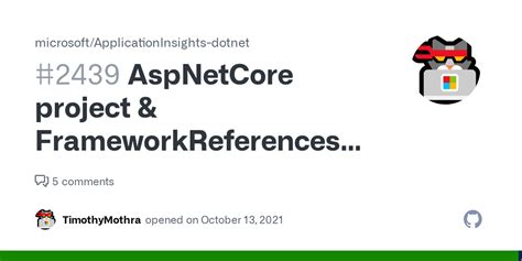 Aspnetcore Project And Frameworkreferences And Ihostingenvironment · Issue 2439 · Microsoft