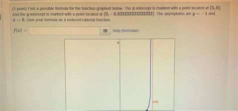 Solved Transcribed Image Text 1 Point Find A Possible Formula