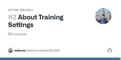 About Training Settings Issue Mit Han Lab Vila U GitHub