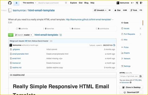 Simple Email Template Html Free Of Really Simple Responsive Html Email