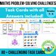 Maths Problem Solving Challenges Task Cards Choice Board TPT